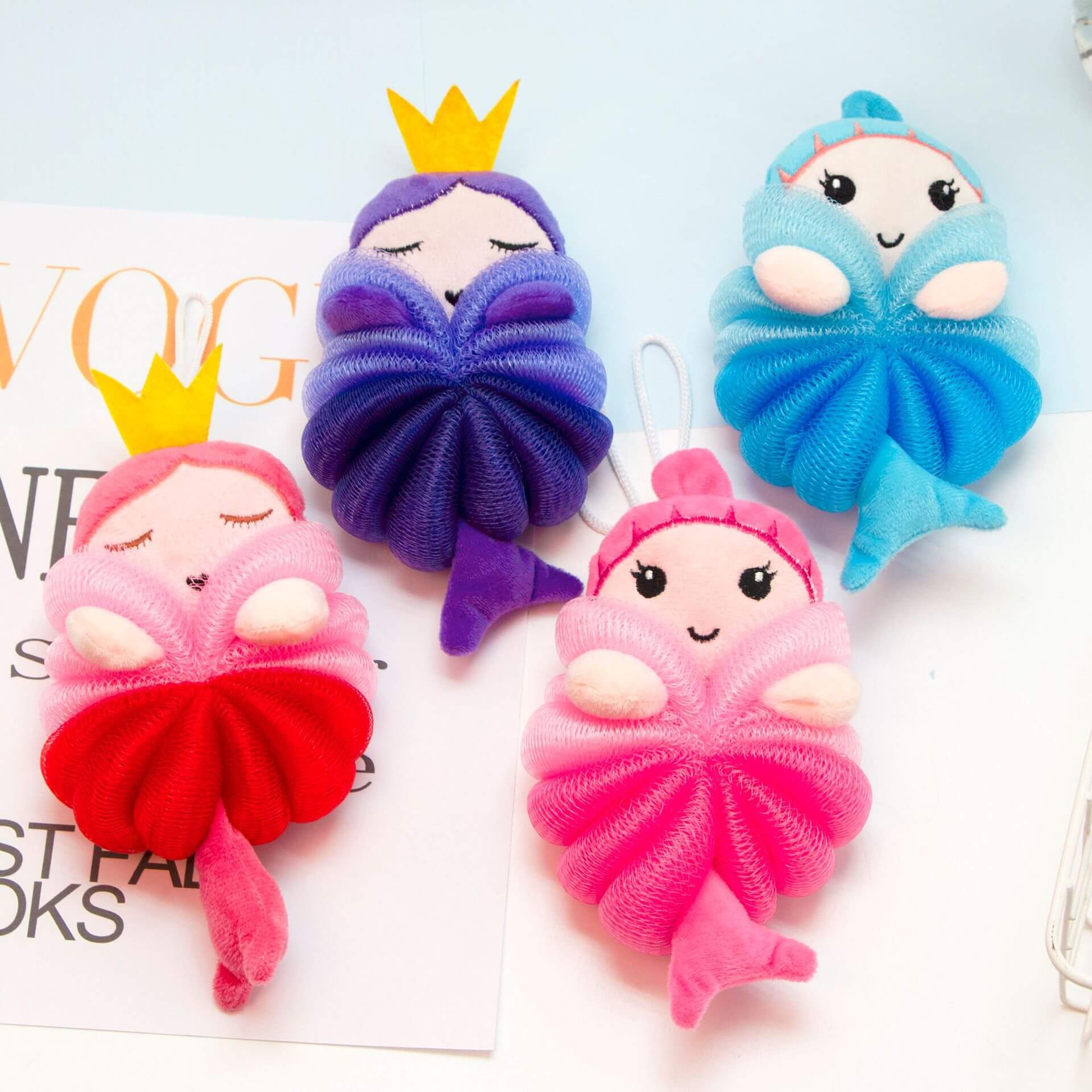 Wholesale Children Mermaid Loofah Bath Sponge From China - IHome
