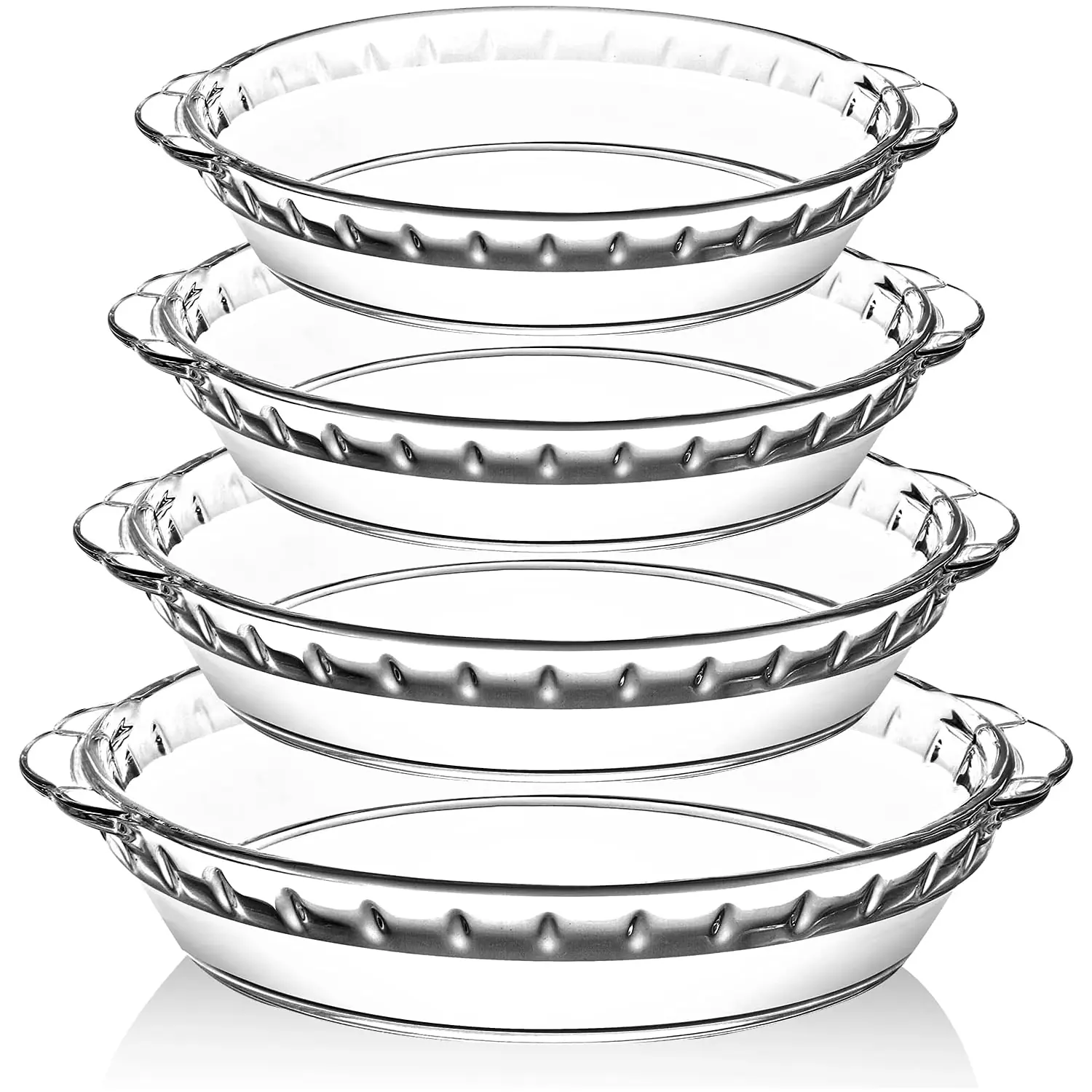 4 Packs Glass Pie Plates Supplier - IHome